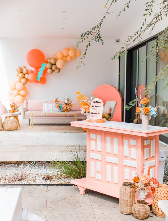 Coral bar for party | Wedding & Party Ideas | 100 Layer Cake