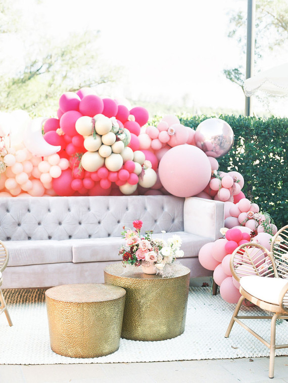 Pink balloon installation for party | Wedding & Party Ideas | 100 Layer ...
