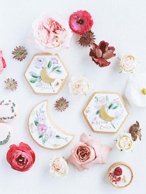 Moon themed sugar cookies | Wedding & Party Ideas | 100 Layer Cake