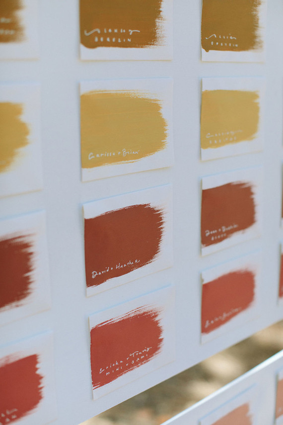 hand painted seating chart | Wedding & Party Ideas | 100 Layer Cake