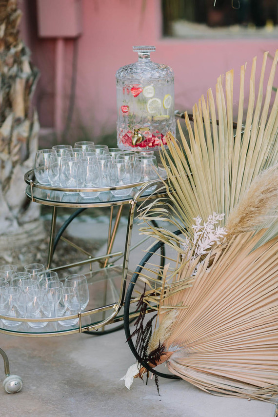 palm leaf wedding decor | Wedding & Party Ideas | 100 Layer Cake