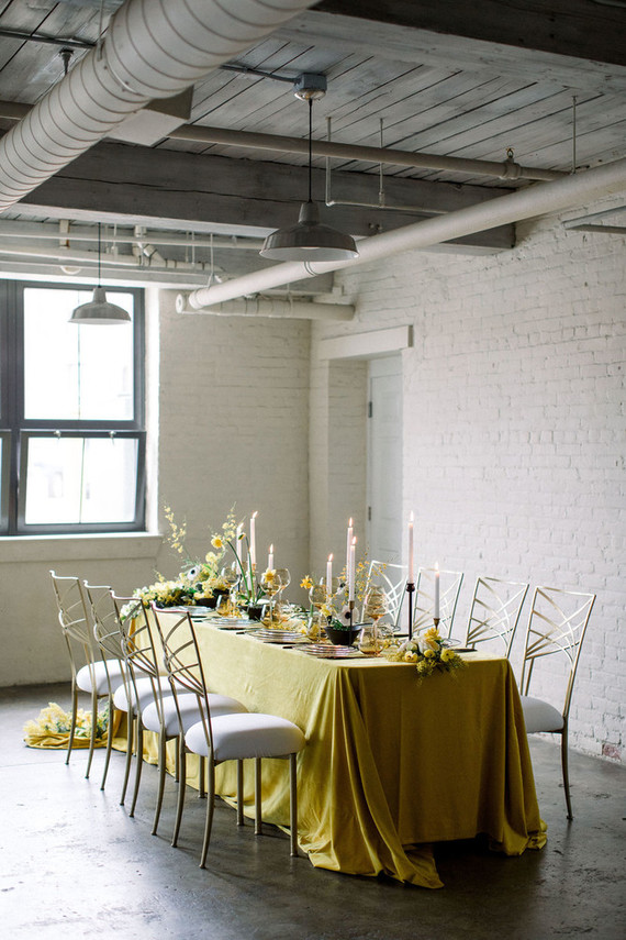 Yellow tablescape for spring | Wedding & Party Ideas | 100 Layer Cake