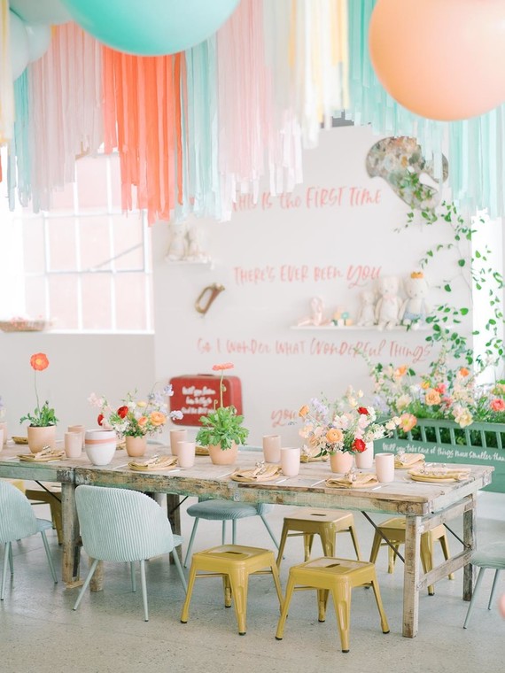 The Wonderful Things You Will Be first birthday party at Whimsy in ...
