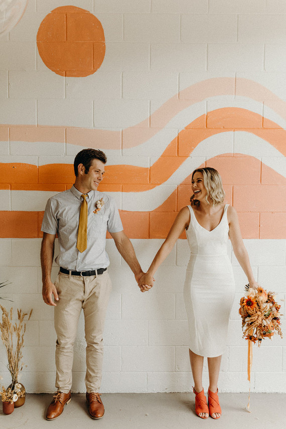 Intimate coffee shop elopement | Wedding & Party Ideas | 100 Layer Cake