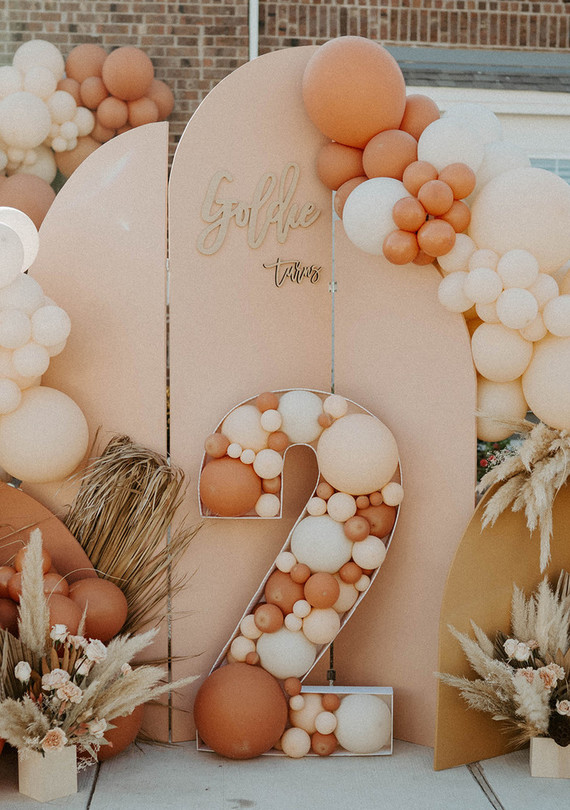 Boho blushy second birthday drive through party | Wedding & Party Ideas ...