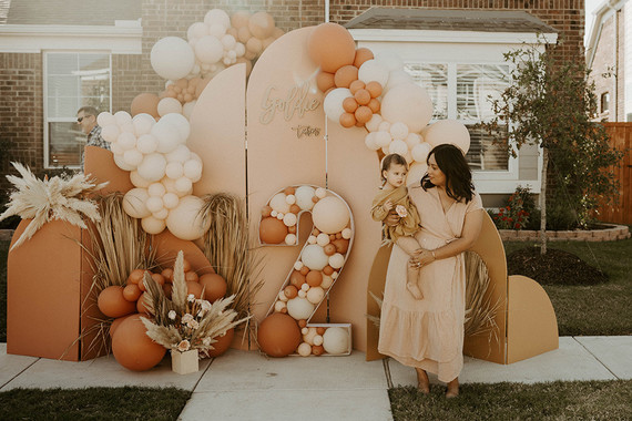Boho blushy second birthday drive through party | Wedding & Party Ideas ...