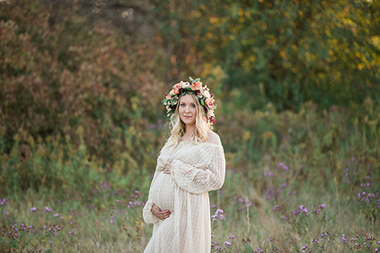 Sunset flower crown maternity photos | Browse Wedding & Party Ideas ...