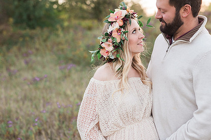 Sunset flower crown maternity photos | Browse Wedding & Party Ideas ...