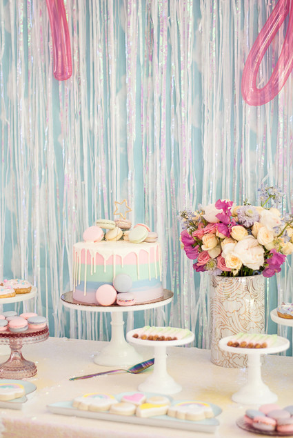 Rainbow iridescent girl's birthday party | Browse Wedding & Party Ideas ...