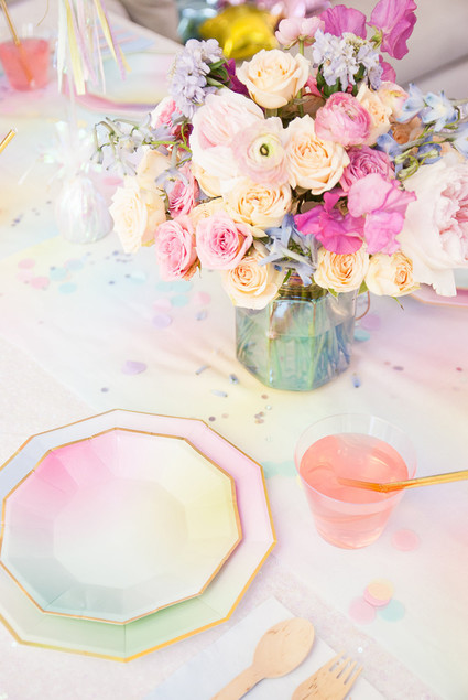 Rainbow iridescent girl's birthday party | Browse Wedding & Party Ideas ...