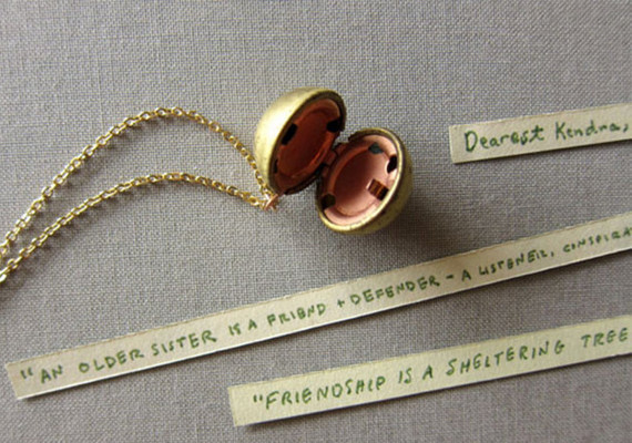 Hidden Message Locket Gift | DIY Projects | 100 Layer Cake